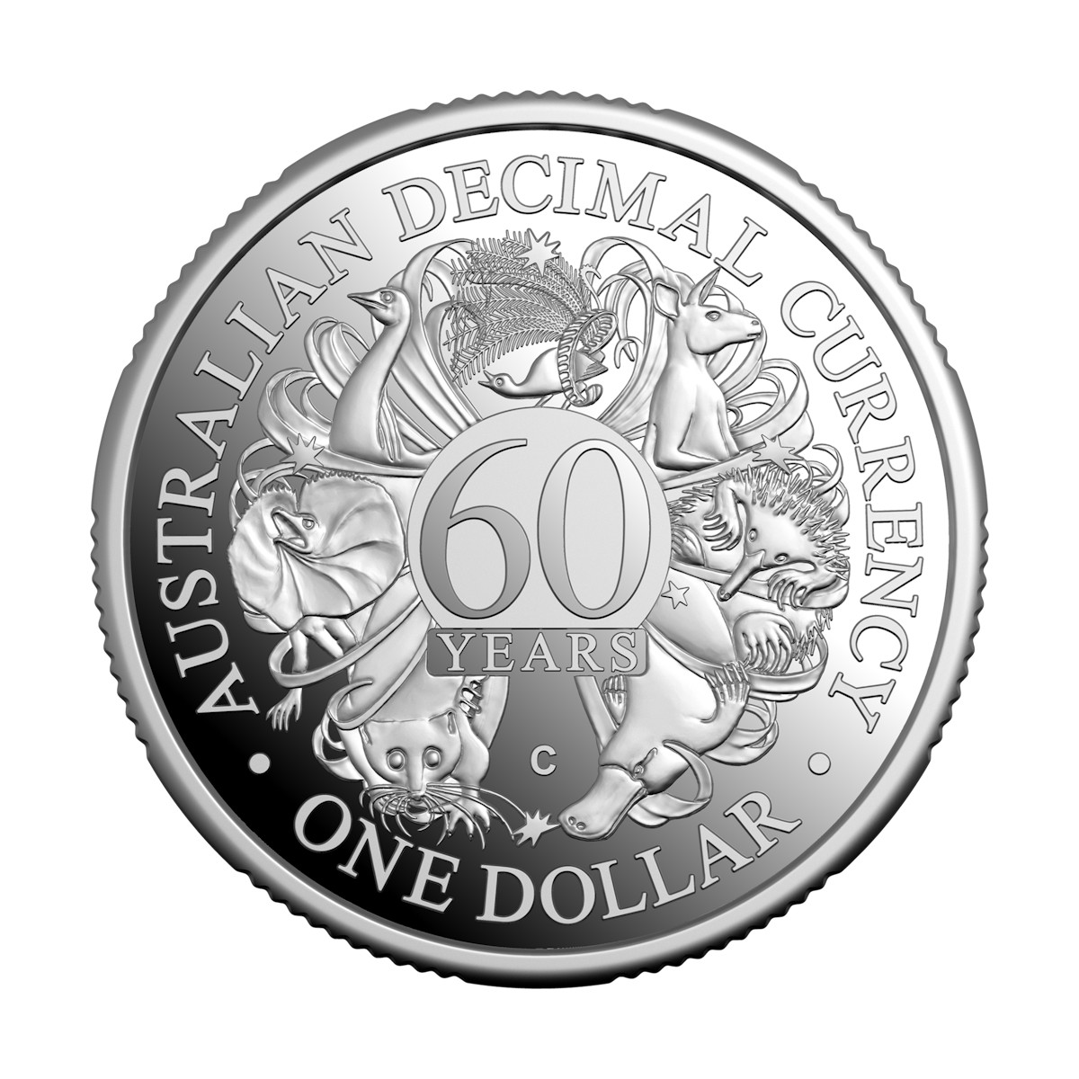 2026 60th Anniversary of Decimal Currency $1 C Mintmark Fine Silver Pr ...